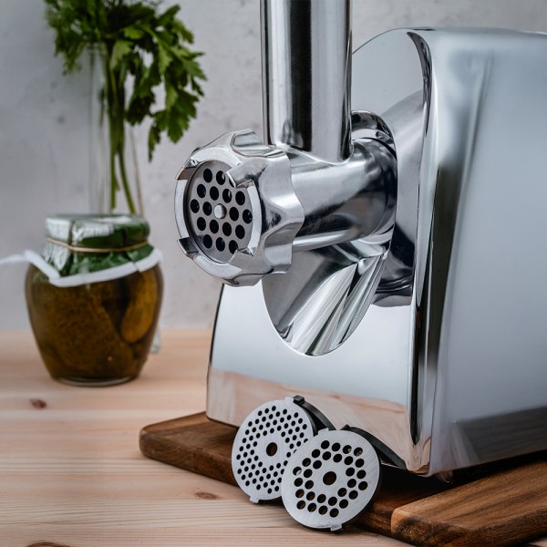 Meat grinder Oliver Voltz OV51991A, 1400W, with tomato juicer, White
